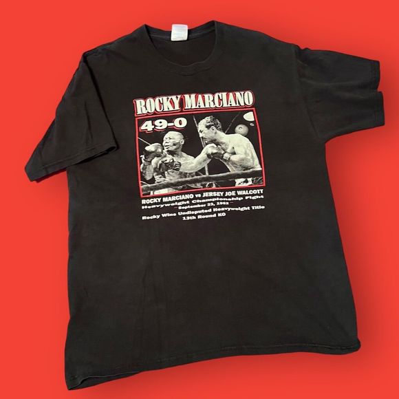 Rocky Marciano | Shirts | Rocky Marciano Black Tshirt Vtg 9s Early 00s ...